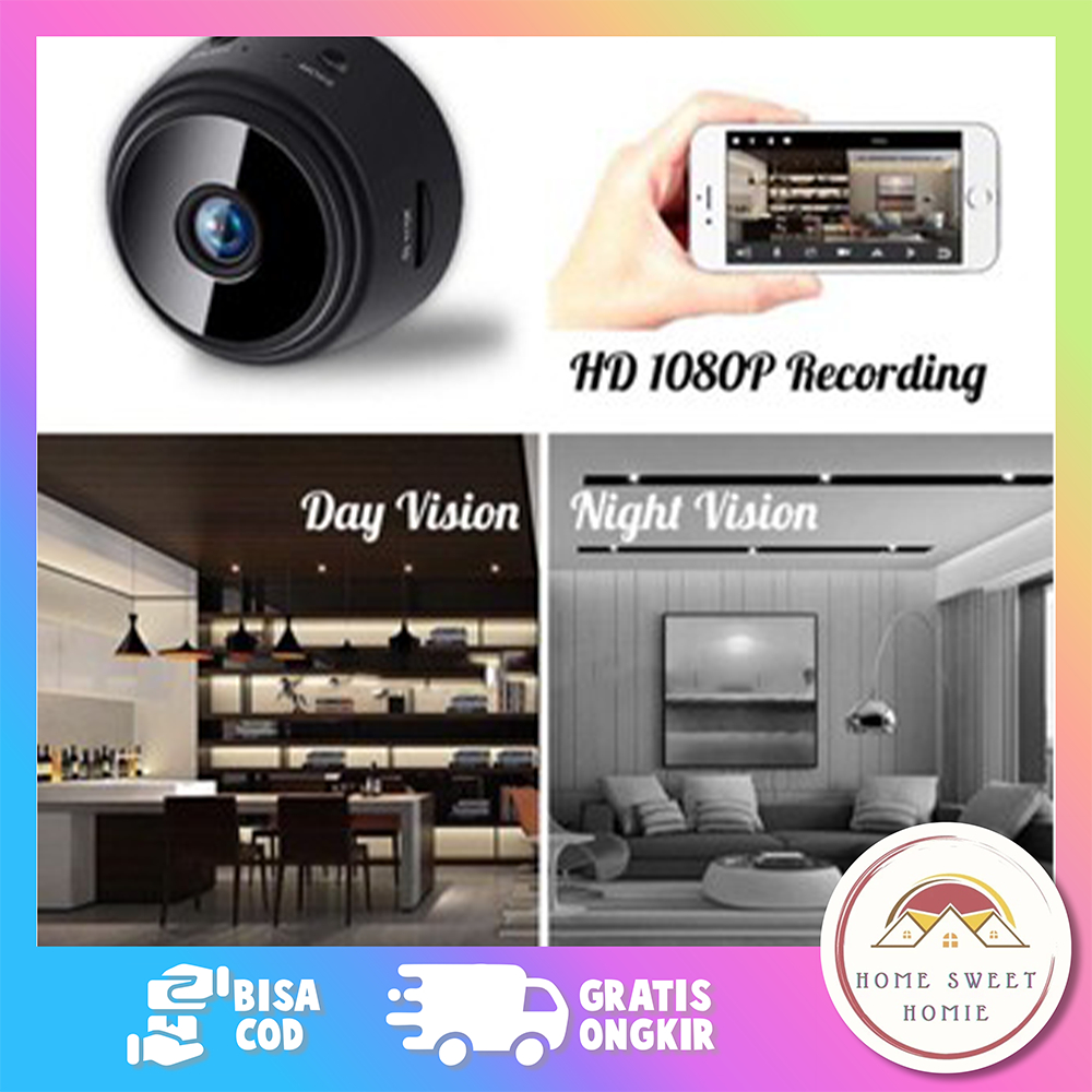 Jual Mini CCTV Wireless A9 Mini Camera Wifi HD 1080P CCTV Mini ...
