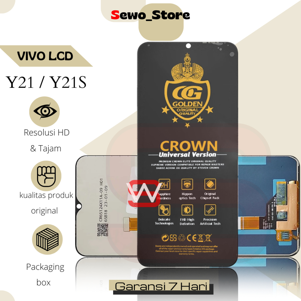 Jual LCD TOUCHSCREEN VIVO Y21S/Y21 2021/Y21A/Y16/Y21T/Y02S/Y30 5G ...