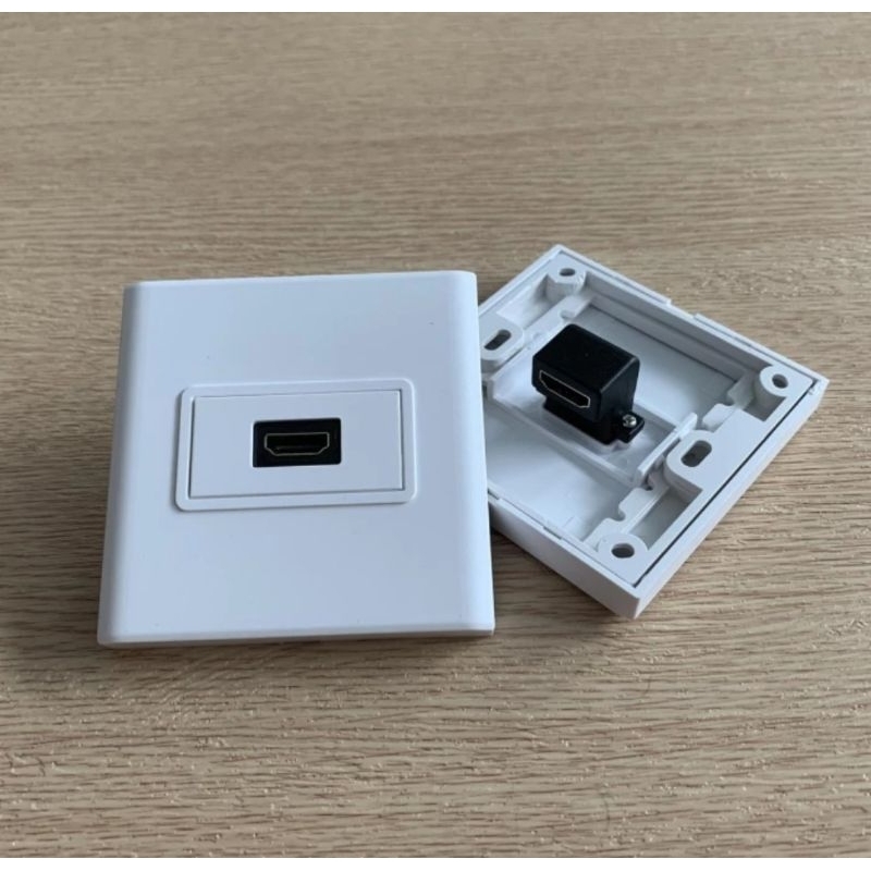 Jual Face Plate HDTV (Single) Wall Plate/ Faceplate HDMI | Shopee Indonesia