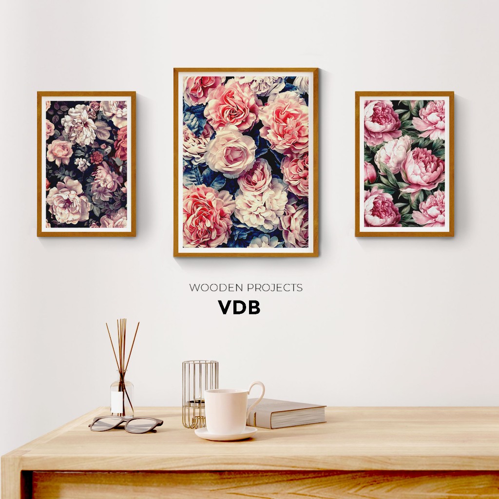 Jual Wooden Projects Hiasan Dinding Frame Kayu Bundle Wall Decor ...