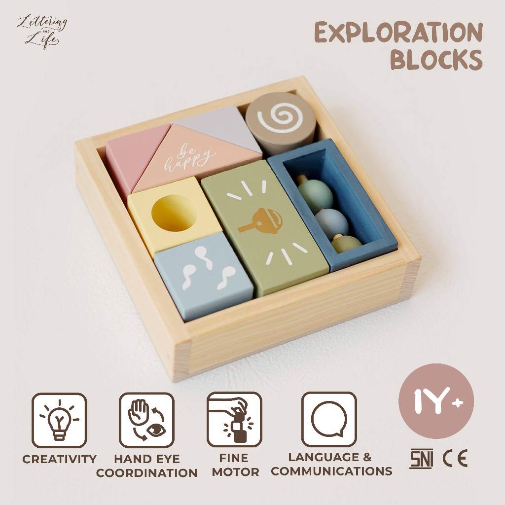 Jual Lettering and Life Exploration Box – Kotak Eksplorasi Mainan Kayu ...