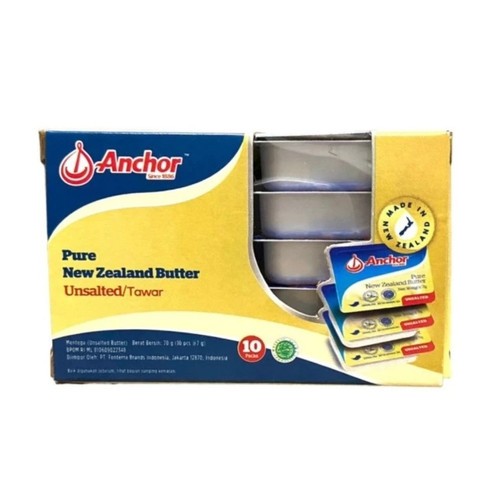 Jual ANCHOR BUTTER MINI UNSALTED 10X7GR | Shopee Indonesia