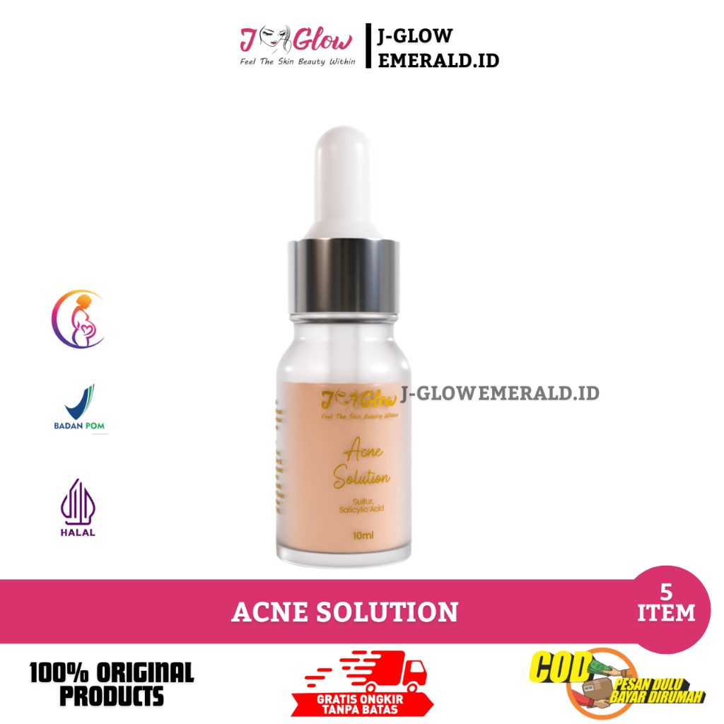 Jual J-GLOW - Acne Solution (membantu melawan bakteri penyebab jerawat ...