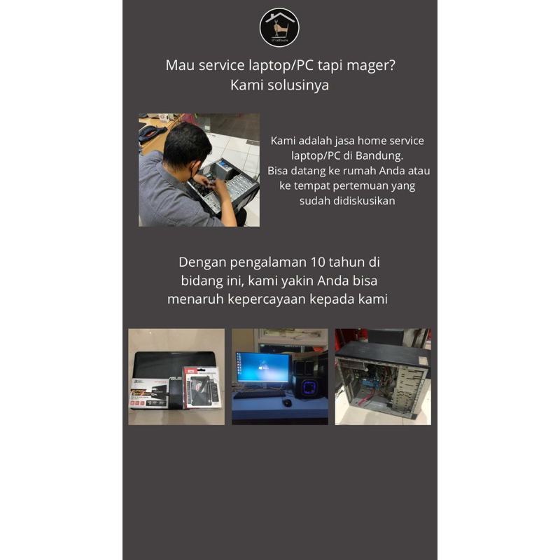 Jual Jasa Service Laptop / PC / Komputer Bandung Home Service | Shopee ...