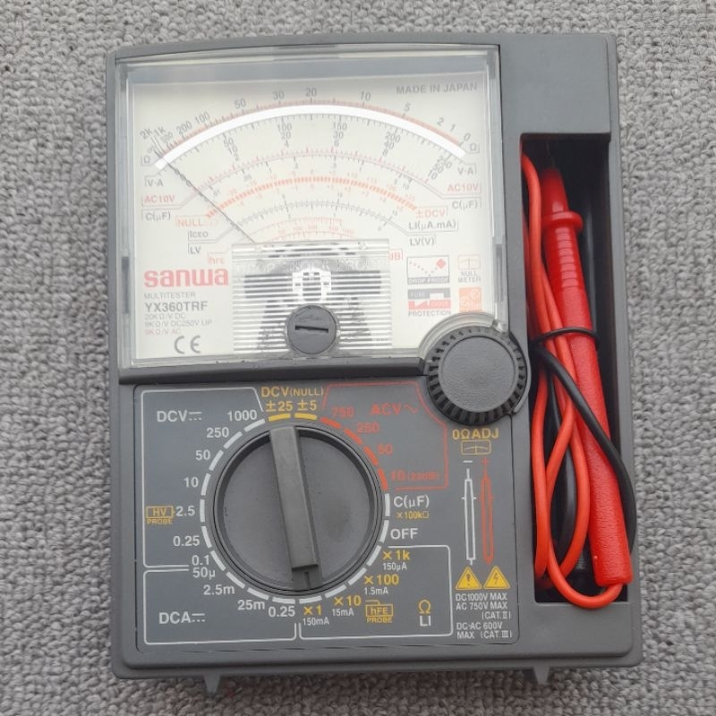Jual Multimeter Sanwa YX-360TRF Multitester Sanwa YX360TRF Asli Japan ...