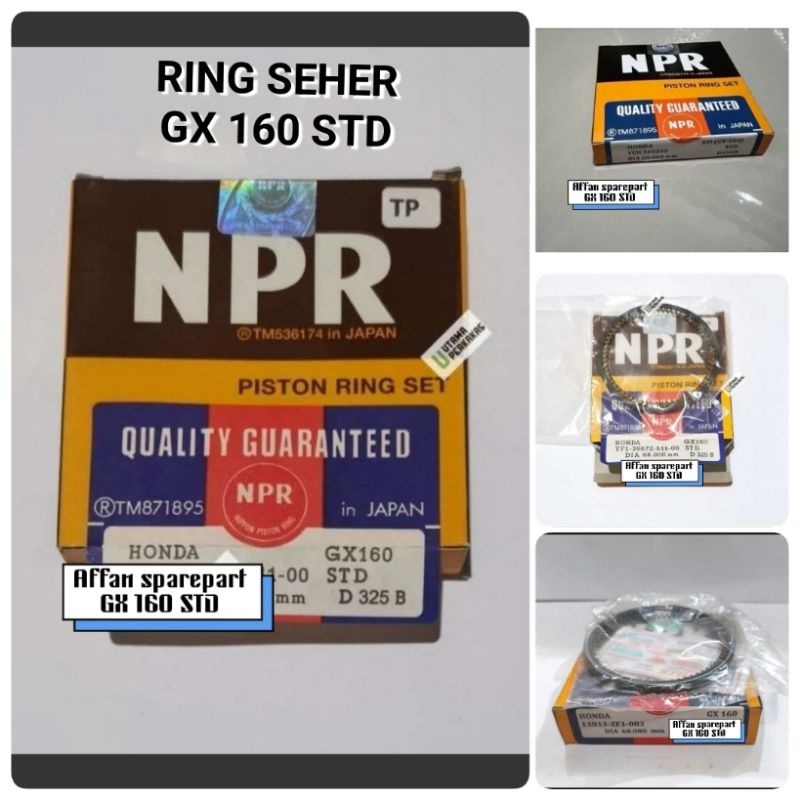 Jual GX 160 RING SET STD TIPIS (KHUSUS UNTUK HONDA) RING SEHER MESIN HONDA GX 160 - GP 160 - GX ...