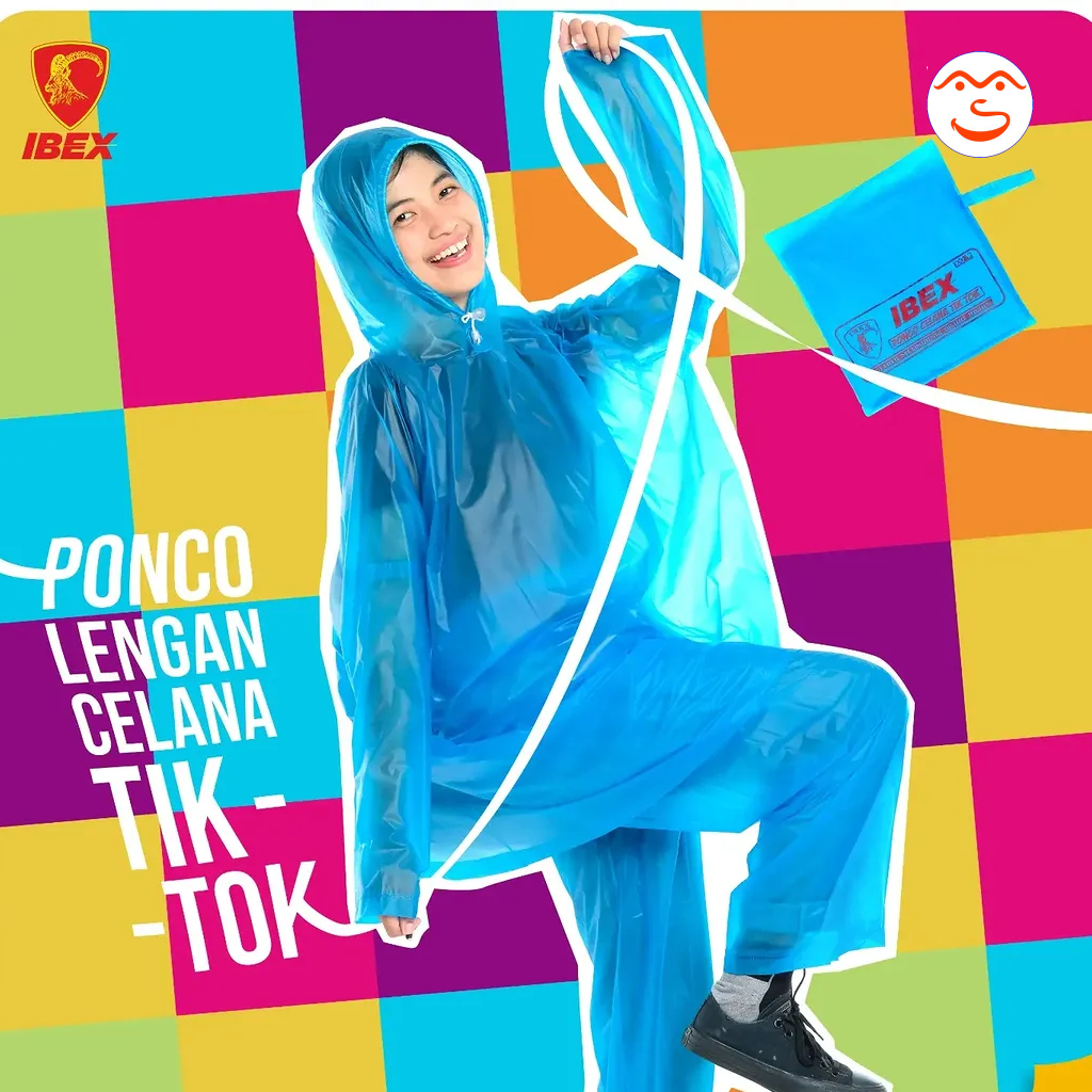 Jual Ibex Jas Hujan Ponco Lengan Celana Tiktok | Shopee Indonesia