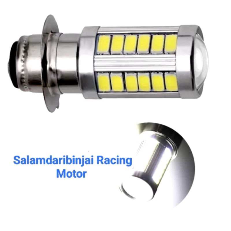 Jual Bohlam Lampu Depan motor Led 33 Mata P15D Tipe H6 AC DC 12 Volt ...