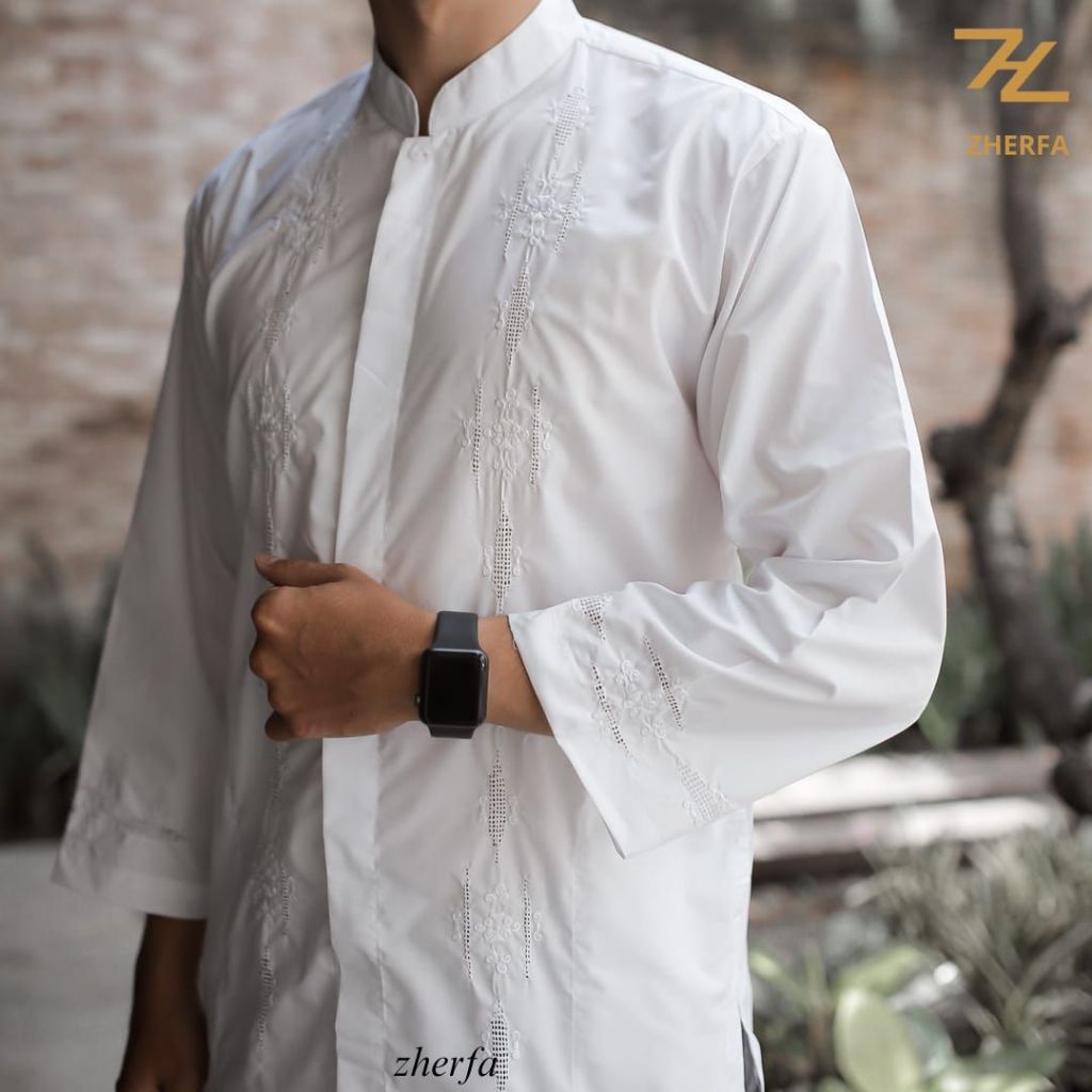 Jual Baju Koko Kerancang Padang Kekinian || Lengan Panjang || Sulaman ...