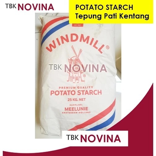 Jual TEPUNG PATI KENTANG GLUTEN FREE / NON GMO / POTATO STARCH WINDMILL ...