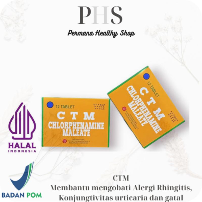 Jual CTM OBAT ANTI ALERGI / CTM PIM Obat Alergi / CTM Obat Gatal / CTM ...