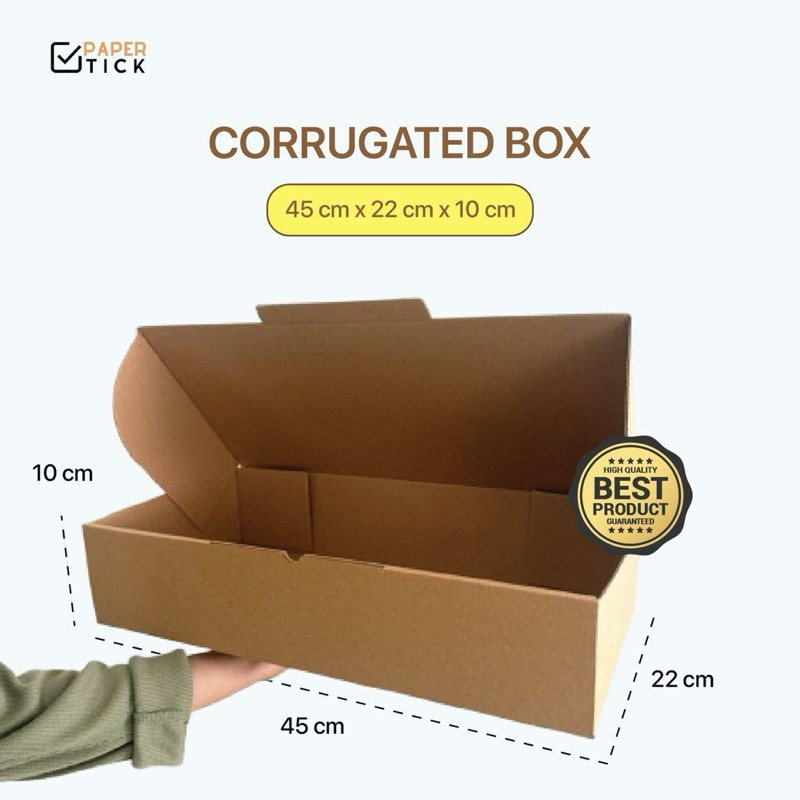 Jual 45x22x10 Box Corrugated Besar Kotak Hampers Persegi Panjang Kardus ...