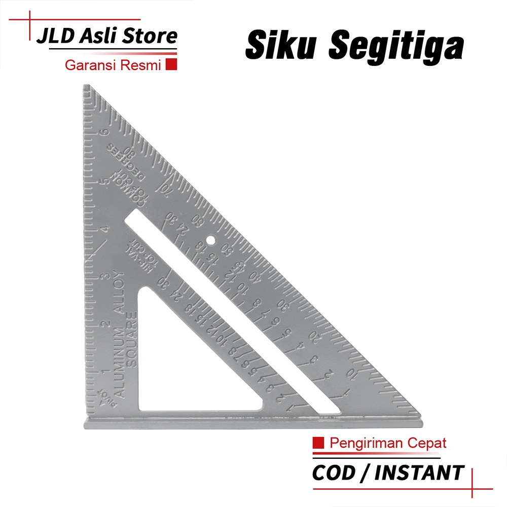 Jual JLD Penggaris Siku Segitiga 7-Inch Speed Square Penggaris Siku ...
