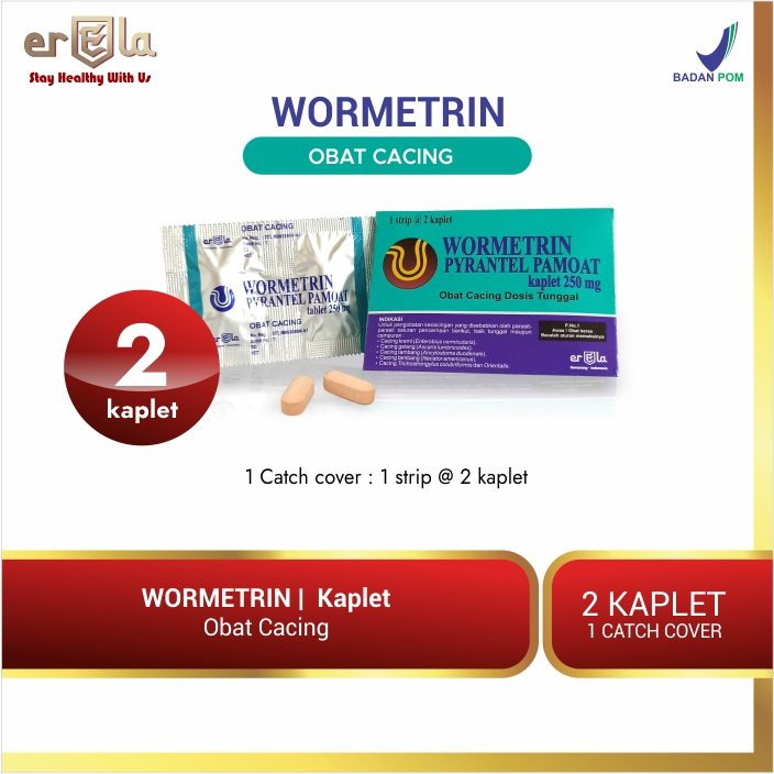 Jual WORMETRIN Kaplet Strip / Obat Cacing / 1 Strip @2 Kaplet | Shopee ...