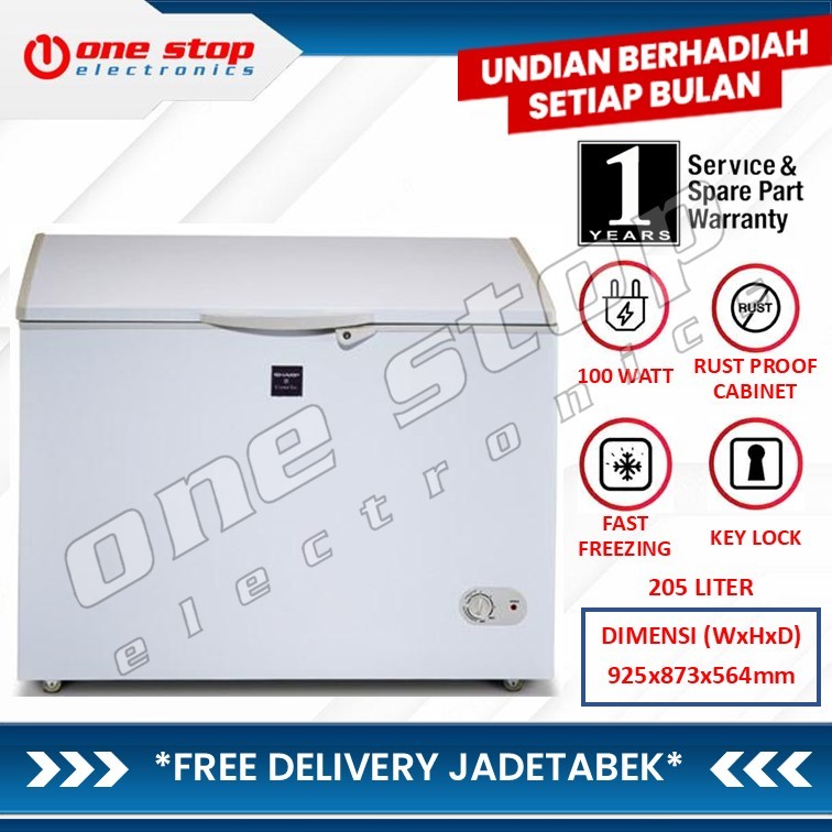Jual SHARP FRV-200 Chest Freezer 205 L | Shopee Indonesia