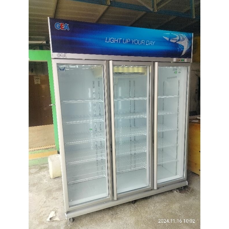 Jual GEA SHOWCASE CHILLER 3 PINTU EXPO-1500AH/CN DISPLAY COOLER LEMARI PENDINGIN | Shopee Indonesia