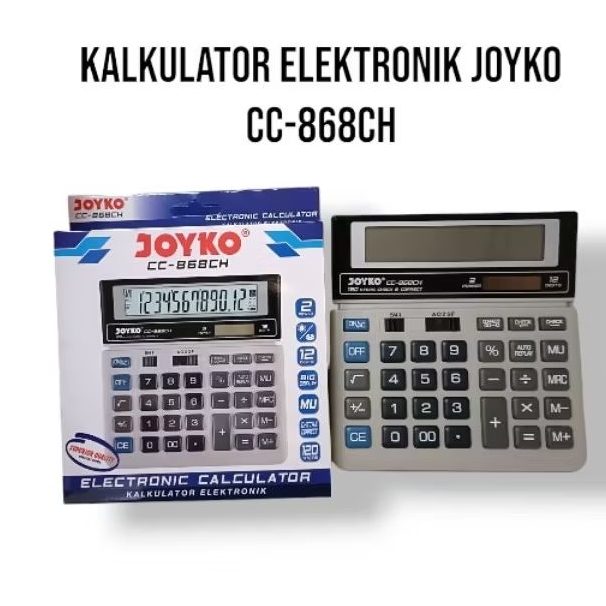 Jual kalkulator calculator joyko cc-868ch ( 1 pcs) | Shopee Indonesia