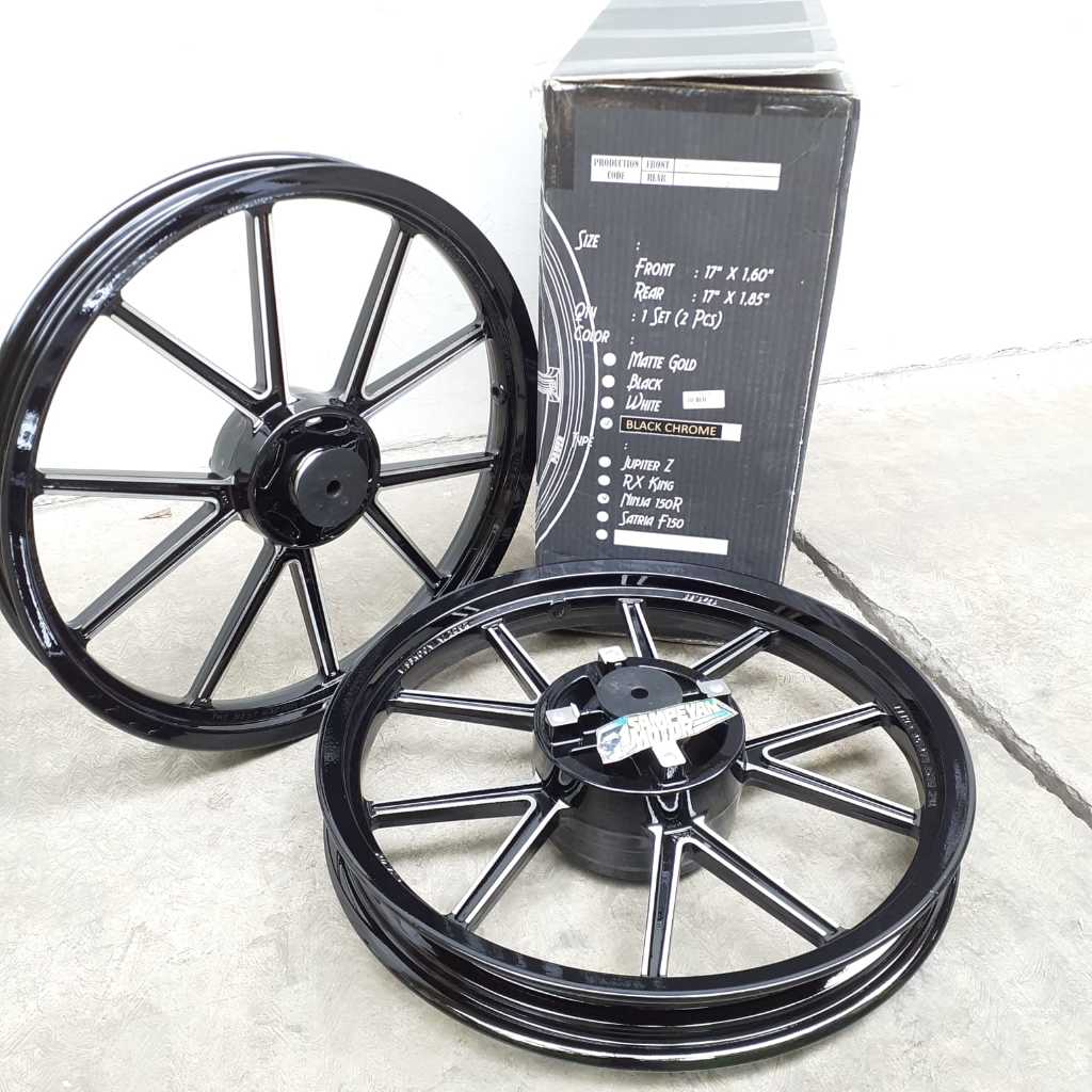 Jual Velg Racing Set GP Wheel Kawasaki Ninja 150 R Power GP Drag-1 Gold ...