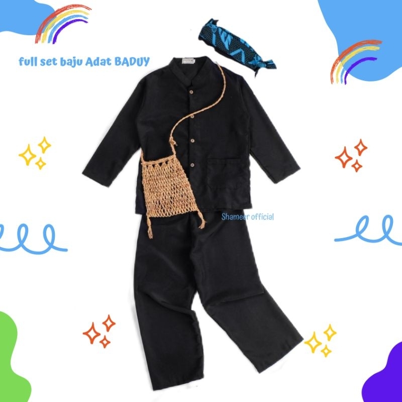 Jual FULLSET Baju Adat Baduy ANAK / Baju adat / setelan Baduy anak ...