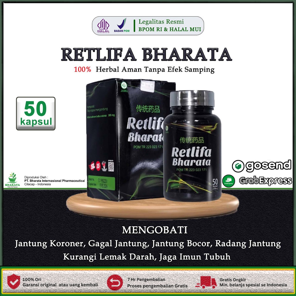 Jual Obat Penyakit Jantung Ampuh RETLIFA BHARATA Original Obat Jantung ...