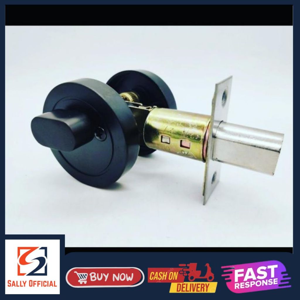 Jual Kunci Pintu Deadbolt black matte pintu kayu Dead bolt hitam ...