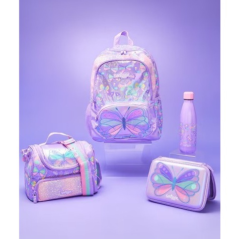 Jual KODE V8Q smiggle flutter butterfly backpack pencil case lunchbag ...