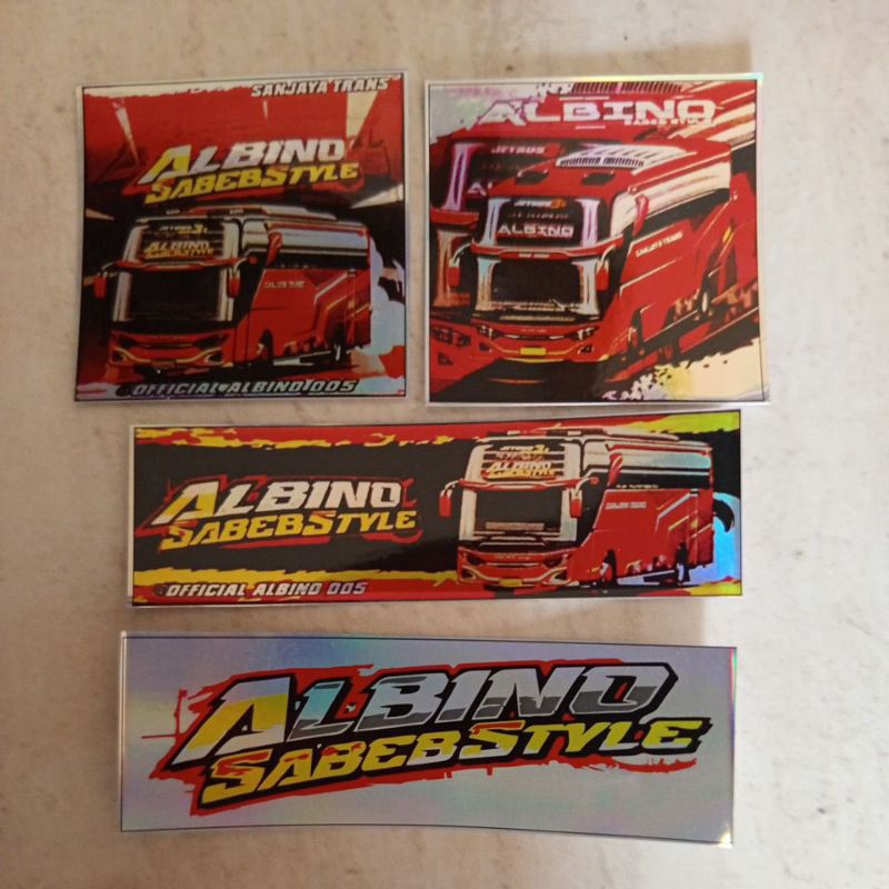 Jual Stiker hologram ALBINO asli unit Sanjaya Trans | Shopee Indonesia