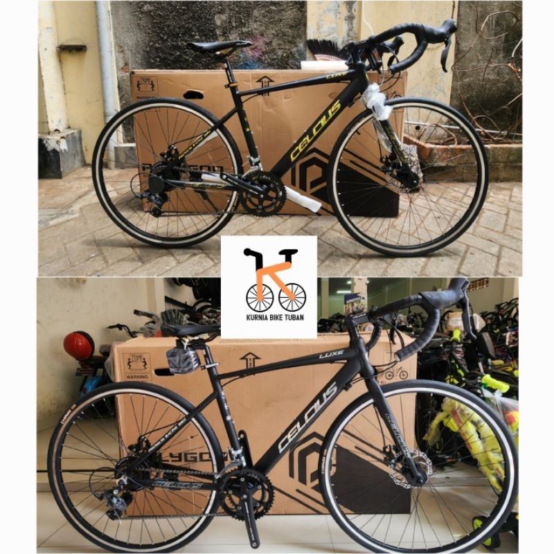 Jual Sepeda Balap 700C CELCIUS LUXE 1016 Disc Brake Road Bike RB | Shopee Indonesia