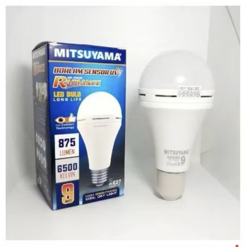 Jual Lampu Bohlam Sensor UV 9W / 12W Led Bulb Mitsuyama Radiance Longlife | Shopee Indonesia