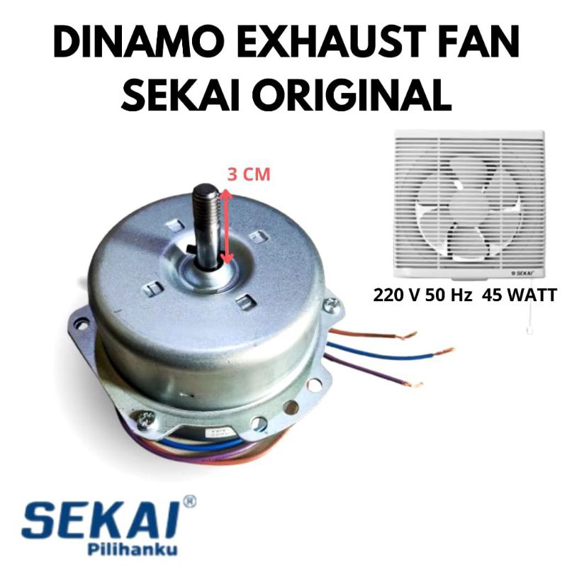 Jual DINAMO KIPAS MOTOR EXHAUST FAN SEKAI ORIGINAL 12 INCH | Shopee ...