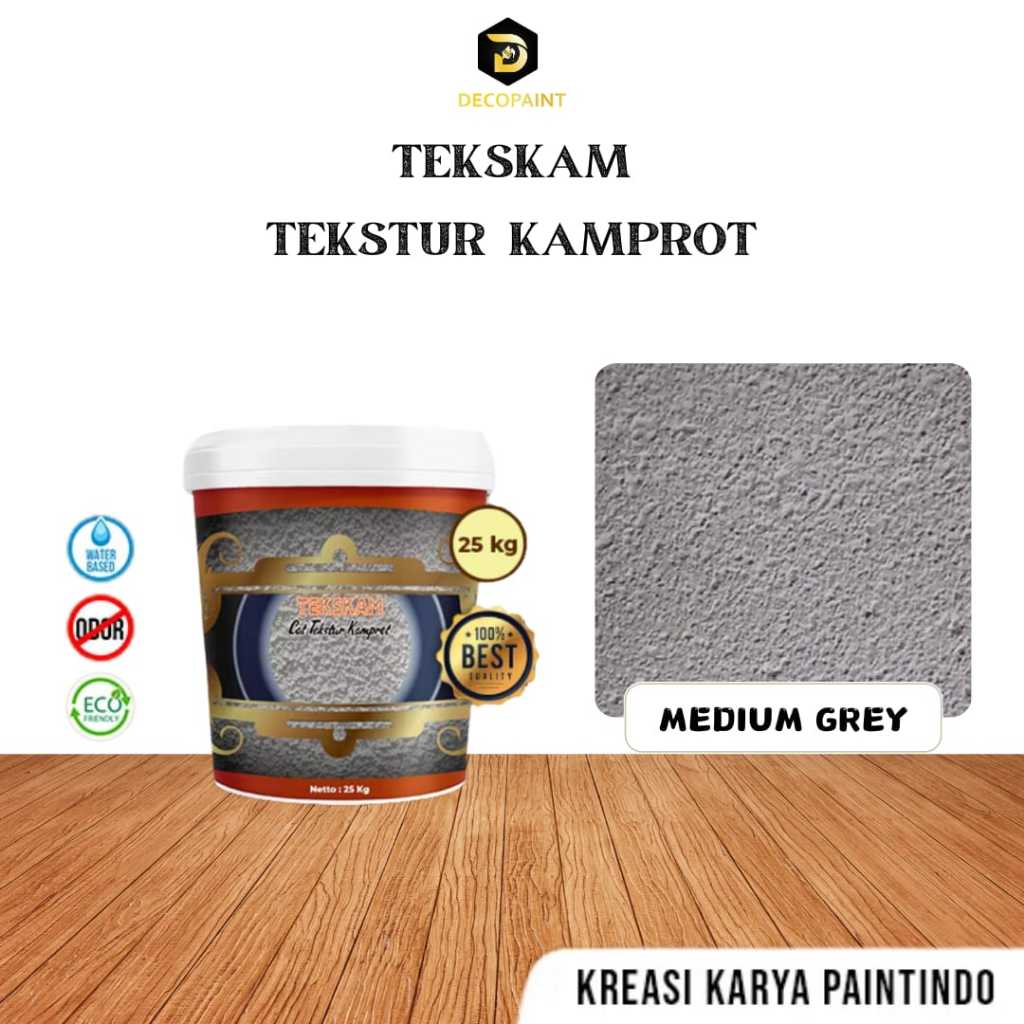 Jual Cat Tekstur Pasir Kamprot | Cat Tekstur Tembok - Tekskam Medium ...