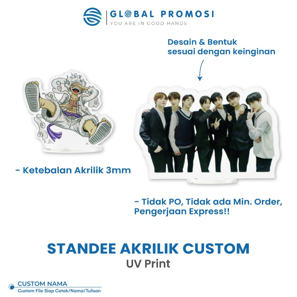 Jual Akrilik Standee Custom Anime Kpop Character Stand Akrilik Cetak Uv ...