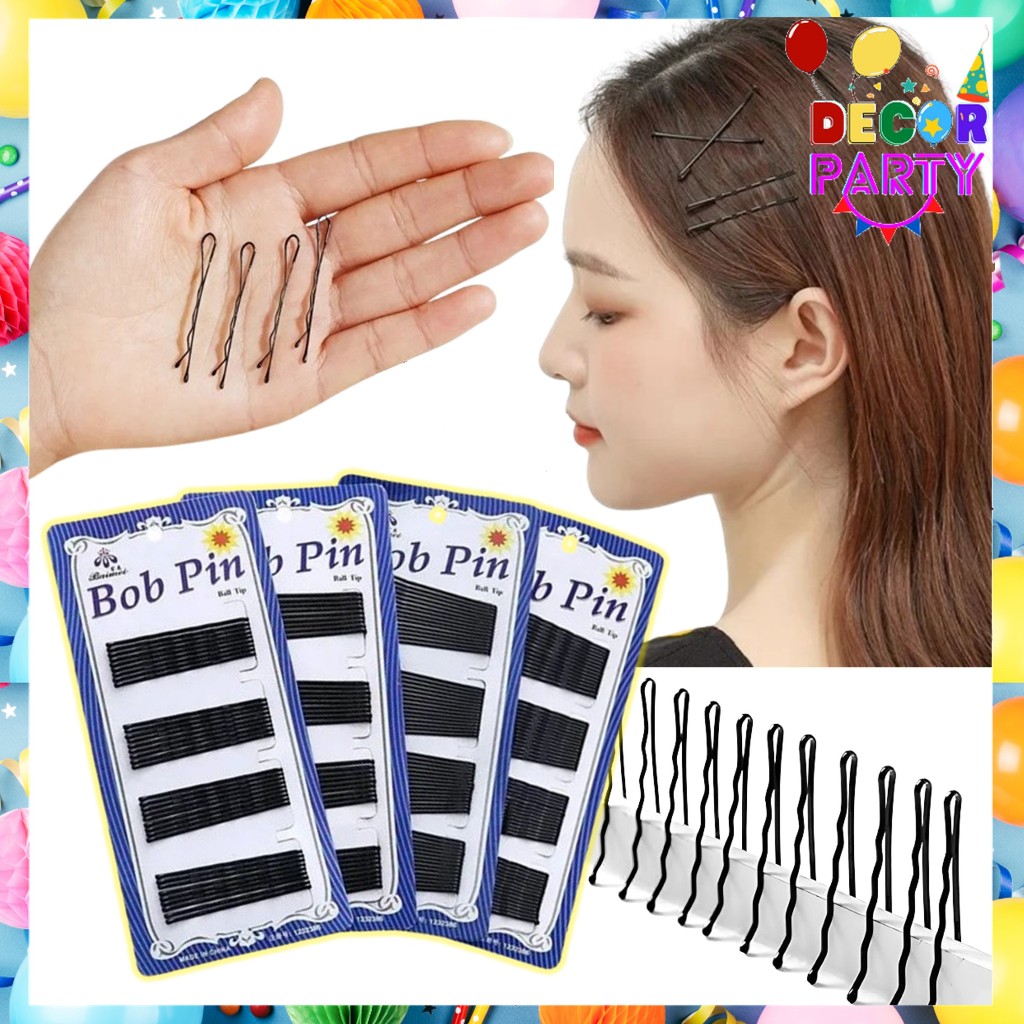Jual DP Jepit Lidi Rambut Hair Pin Klip Set Penata Rambut 60Pcs Bob Pin ...