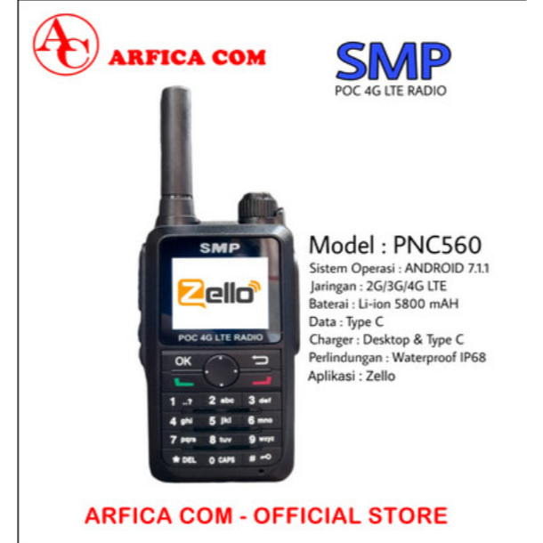 Jual HT POC SMP PNC560 WATERPROOF IP68 4G LTE ORIGINAL HT SMP PNC-560 ...