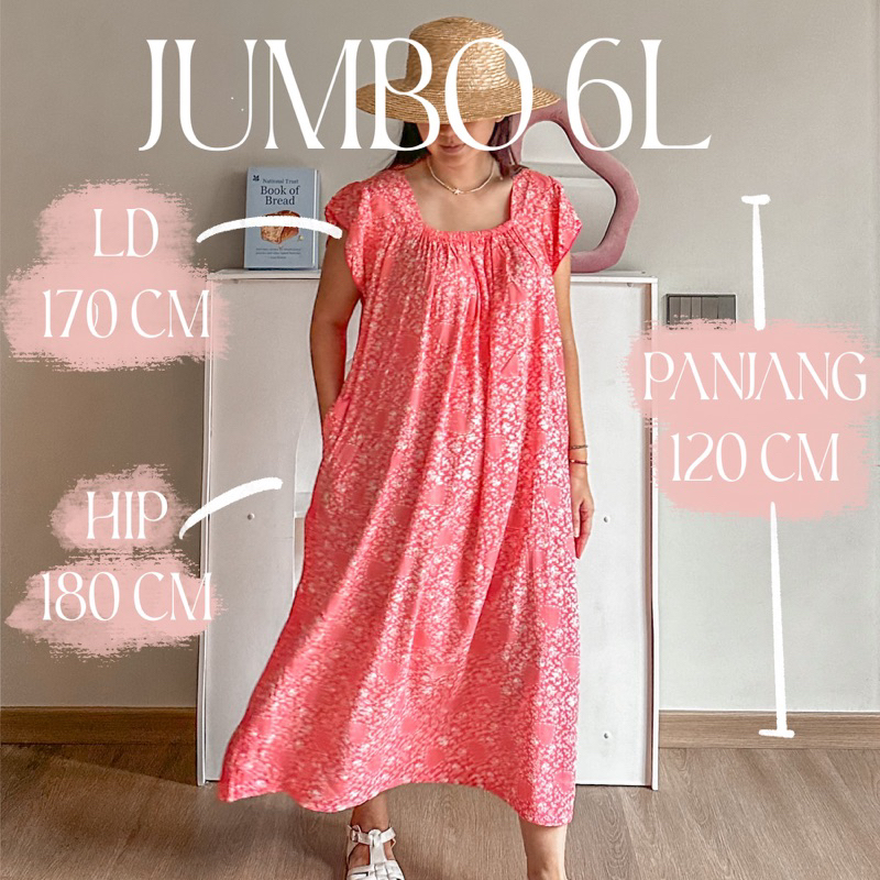 Jual daster Elli: daster JUMBO 6L, LD 170 cm motif love | Shopee Indonesia