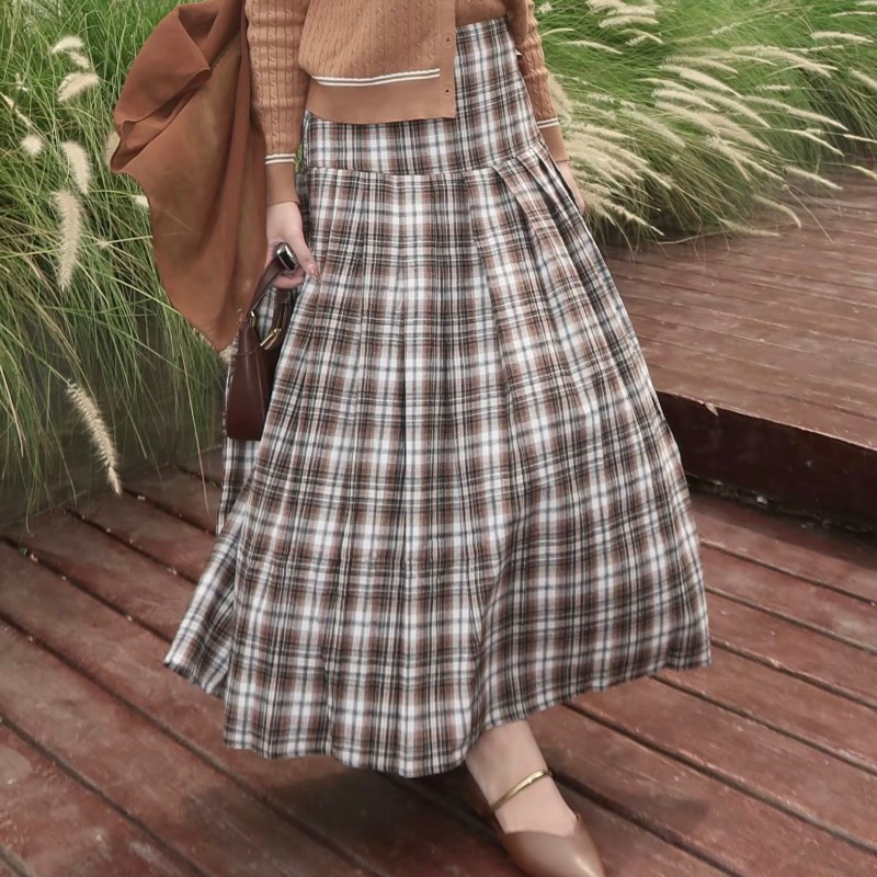 Jual DALMI TARTAN SKIRT | ROK TARTAN | ROK KOREAN | Shopee Indonesia