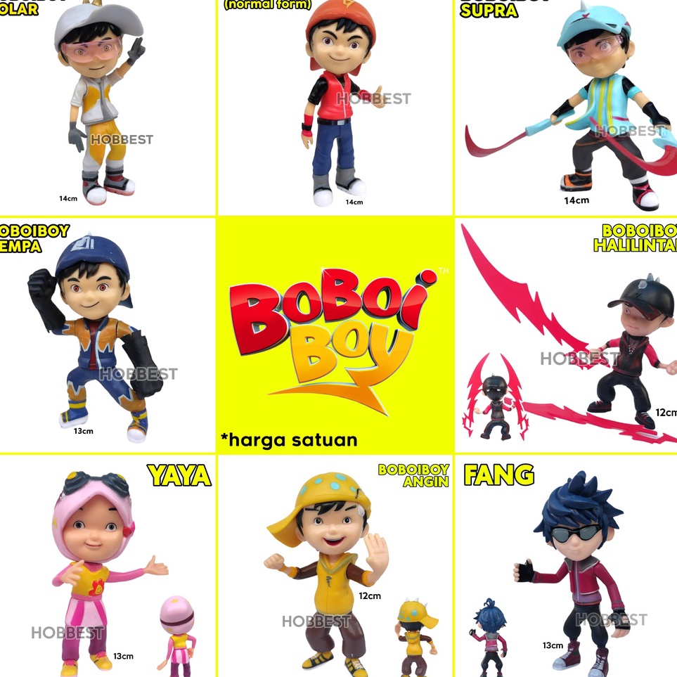 Jual Harga Terkini Action Figure BOBOIBOY HARGA SATUAN Miniatur Topper Pajangan Mainan Topper ...