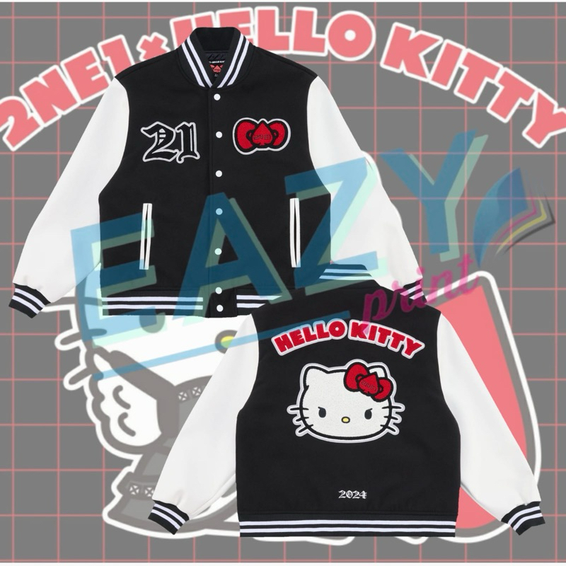 Jual JAKET 2NE1 X HELLOKITTY JAPAN MERCH VARSITY JACKET BOMBER ...