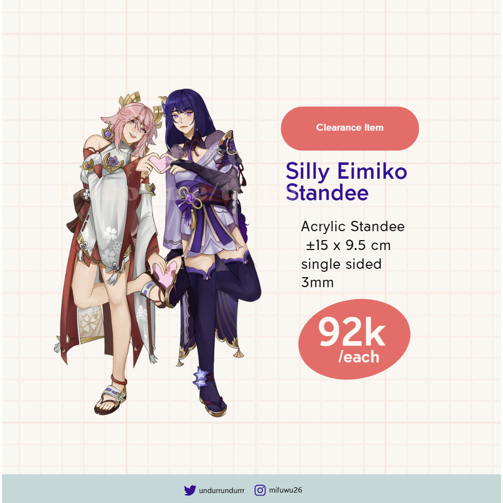Jual Eimiko Genshin Standee | Shopee Indonesia
