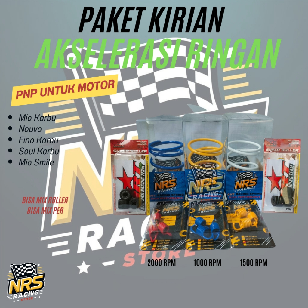 Jual Paket kirian Mio Karbu Mio Soul Karbu Mio smile Mio sporty Nouvo Fino karbu roller brt ...