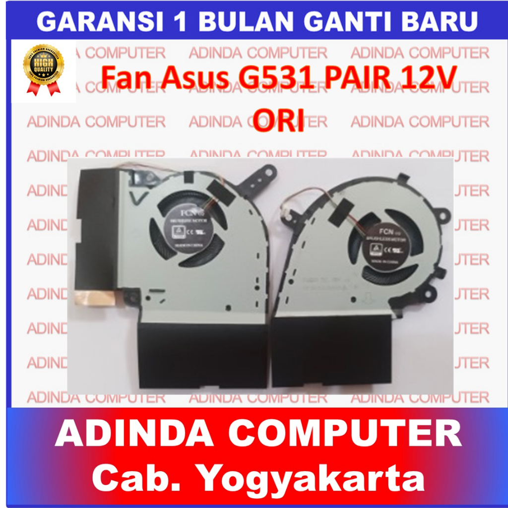 Jual Fan Asus ROG Strix G531 G531G G531GD G531GT G531GU G531GW 12V PAIR ...