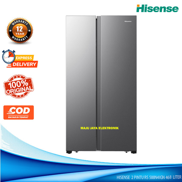 Jual Kulkas Side By Side HISENSE RS588N4IGN Dual Tech Cooling Super ...