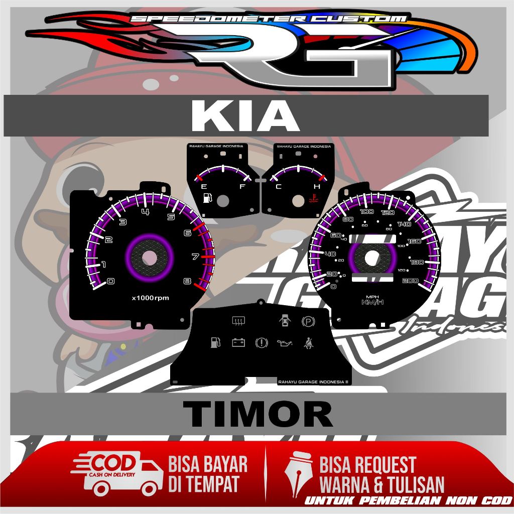 Jual PAPAN SPEEDOMETER CUSTOM KIA TIMOR | Shopee Indonesia