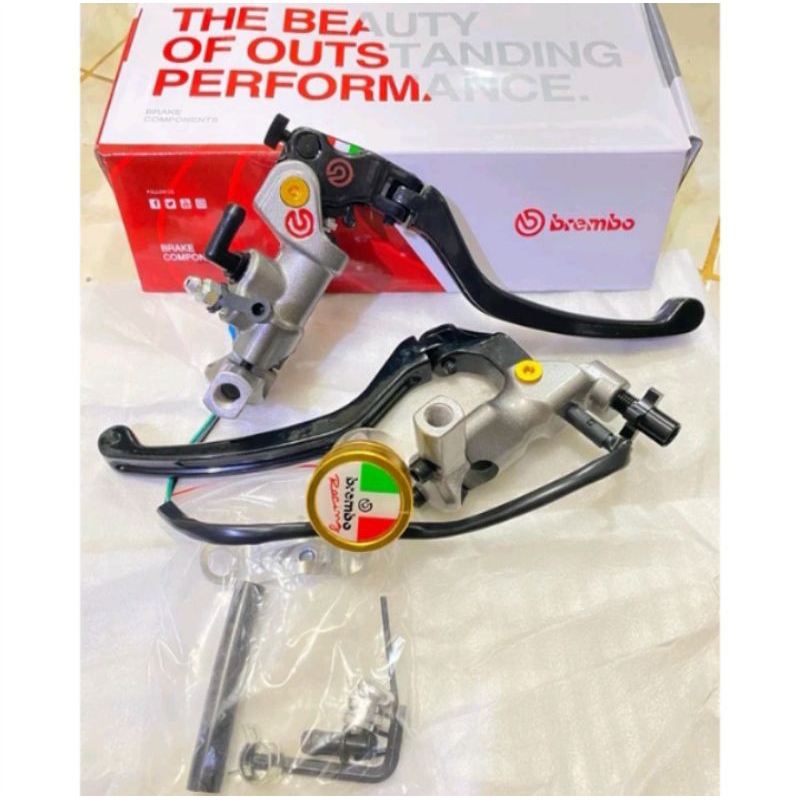 Jual MASTER REM SET KANAN KIRI BREMBO PLUS TABUNG dan selan remnya CNC ...