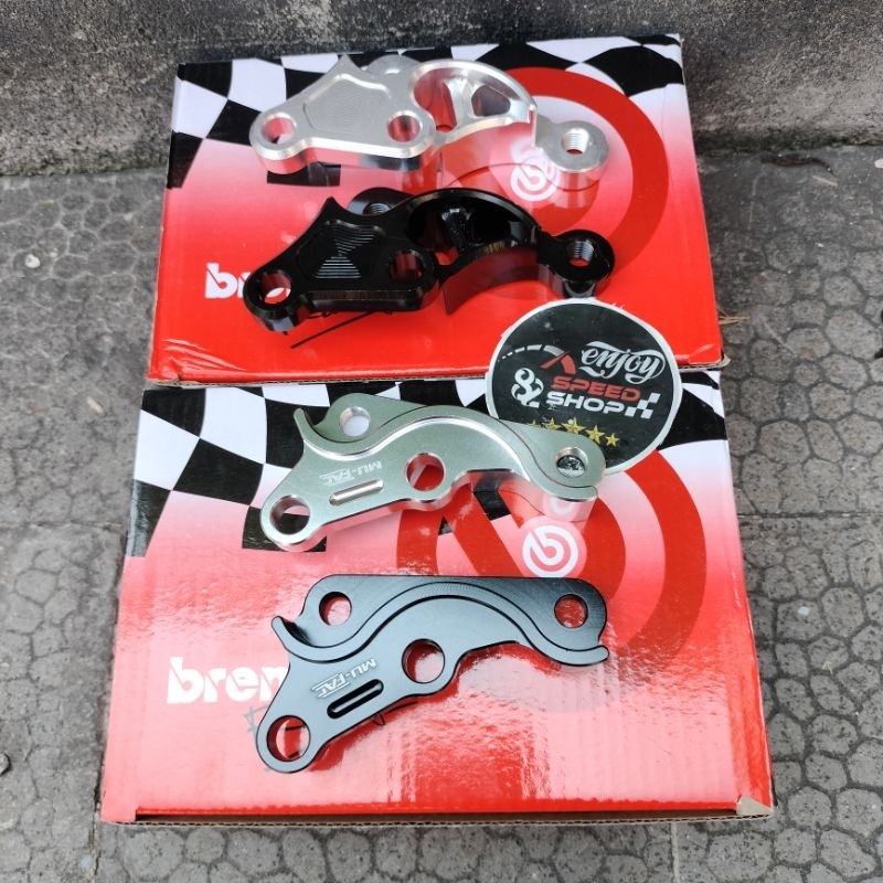 Jual Bracket / Breket Cnc Untuk Kaliper 4P big Axial Motor vega lama / fizr / jupiter z old ...