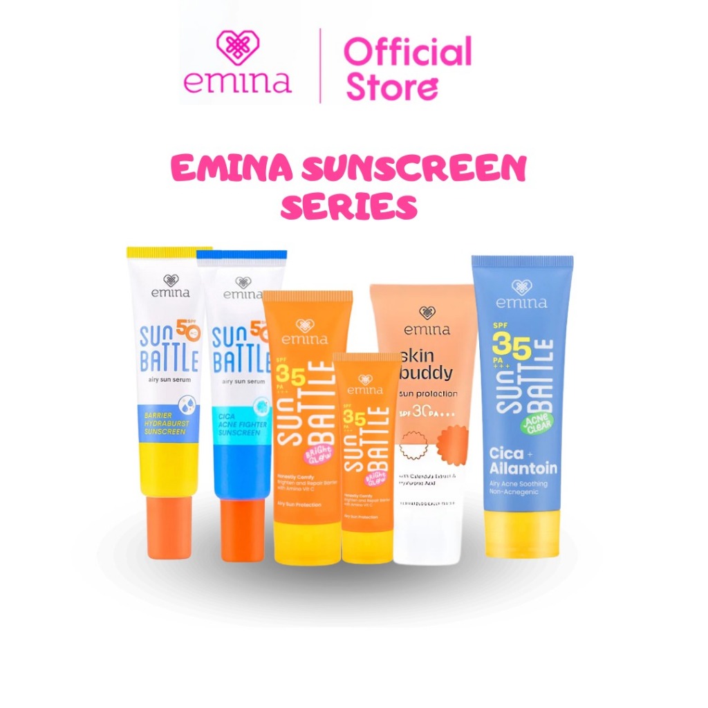Jual EMINA SUNSCREEN SERIES | SUN BATTLE SPF 30 PA+++ | SUN BATTLE SPF ...