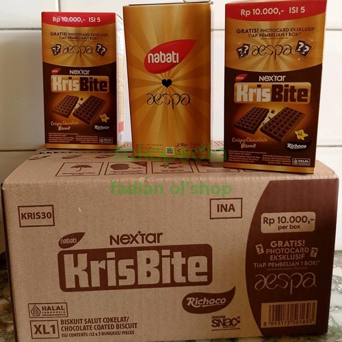 Jual 1 Dus Kris Bite Nextar Nabati Richoco Isi 12 pak / 1 Karton ...