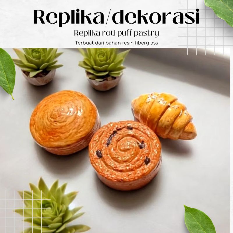 Jual replika makanan roti Puff Pastry dan Danish Pastry Cromboloni ...