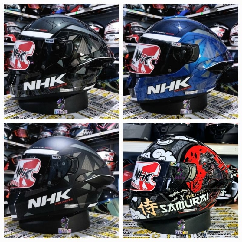 Jual HELM NHK MARK 1 TRIANGLE ALL WARNA FULL FACE SINGLE VISOR ORIGINAL ...