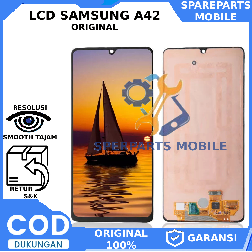 Jual LCD TOUCHSCREEN SAMSUNG A42 ORIGINAL FULLSET GARANSI FREE LEM ...